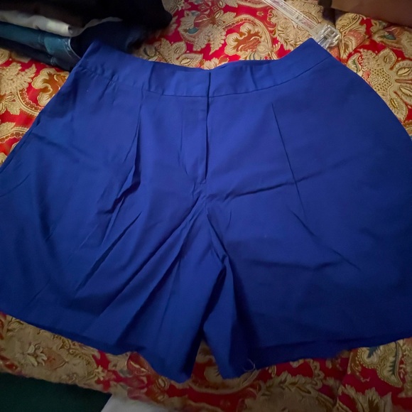Milly | Shorts | Milly Royal Blue High Waisted Pleated Dress Shorts ...